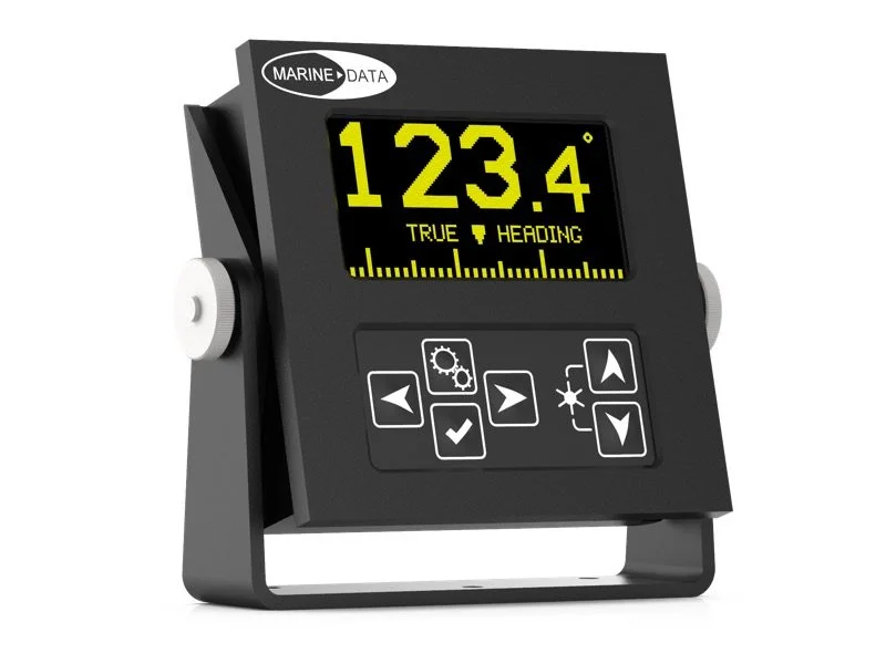 MD71HR Digital Compass Heading Repeater Display - Marine Data Systems